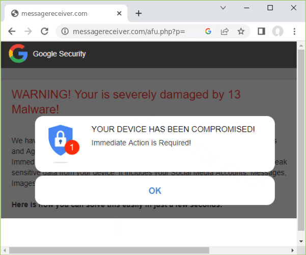 Remove MESSAGERECEIVER.COM virus (Removal Guide) « Guide-How-To « Newest viruses and malware